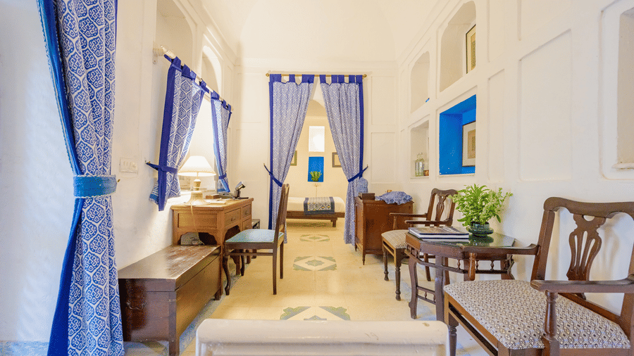 Neelam Mahal - Garden View | Neemrana Fort-Palace - 15th Century