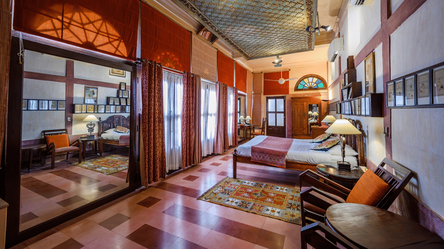 Sutra Mahal - Pool / Fort View | Neemrana Fort-Palace - 15th Century