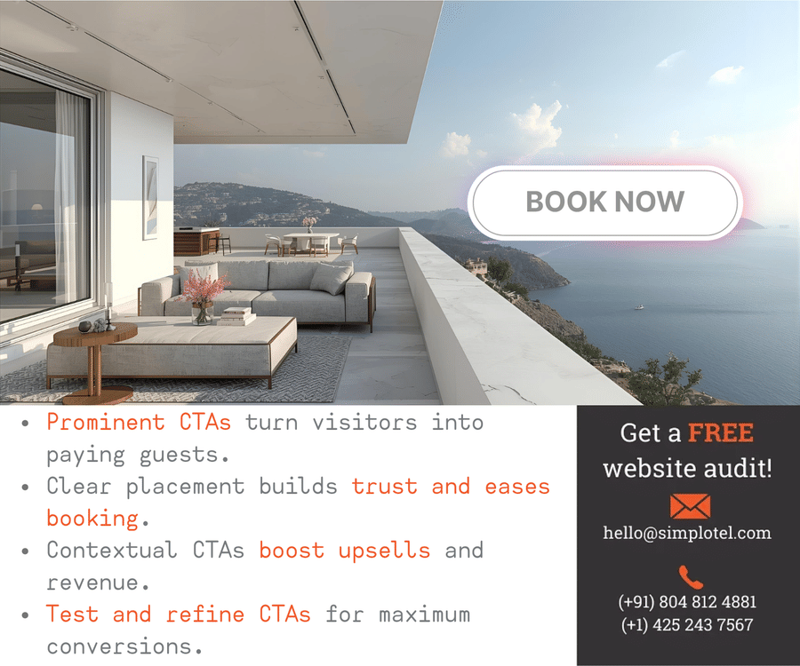 Prominent CTAs Boost Hotel Bookings Fast | Simplotel