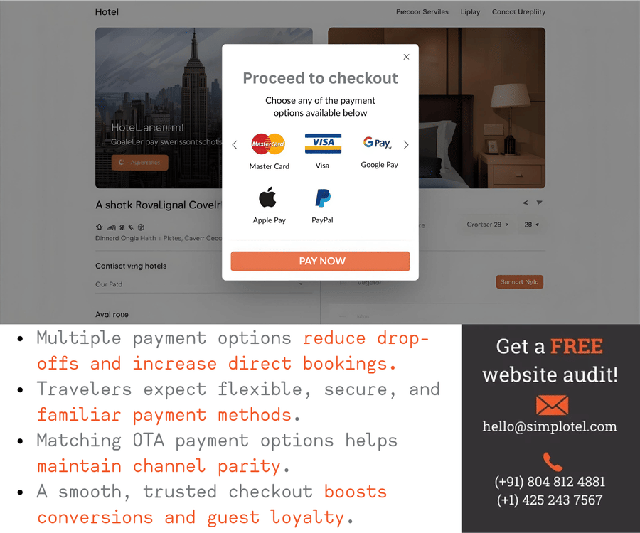 Multiple Payment Options: The Secret Ingredient | Simplotel