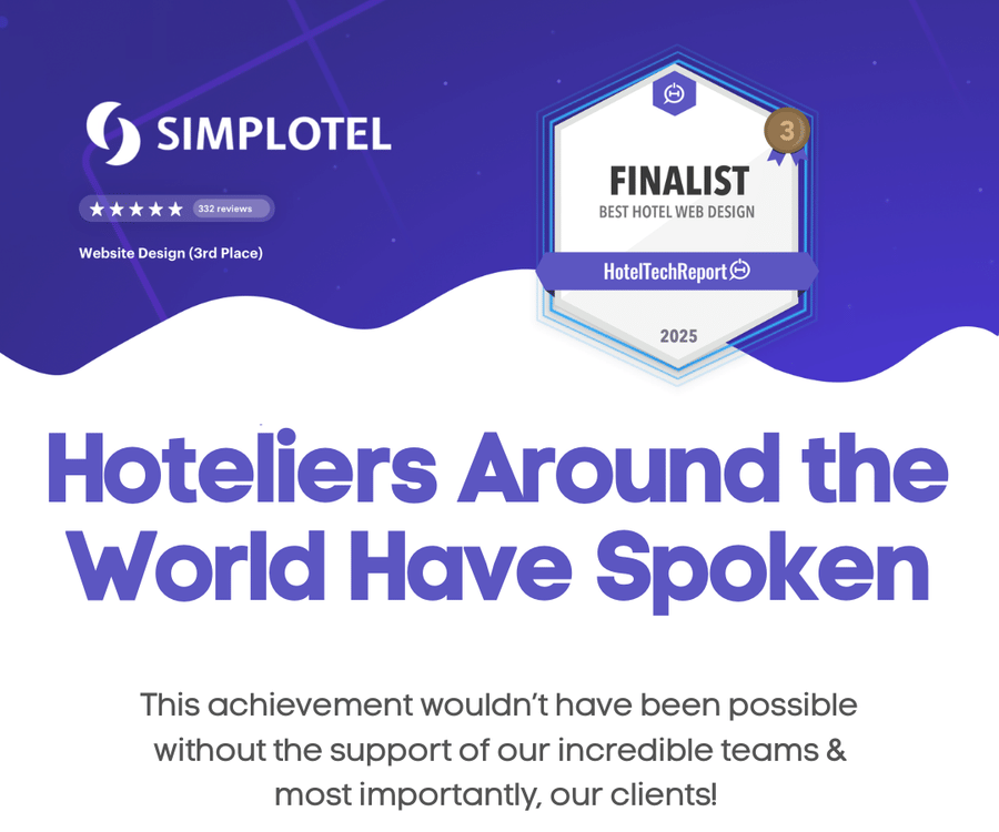 SIMPLOTEL Ranks #3 in Website Design | Simplotel