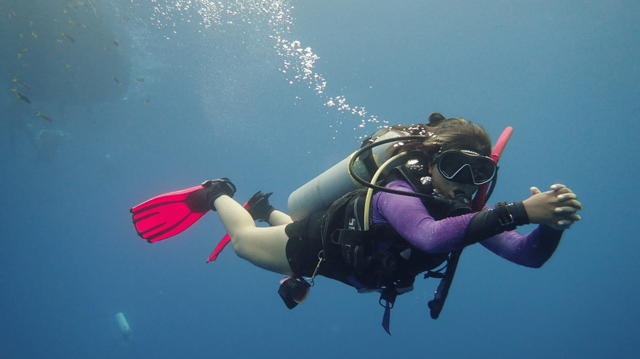 Scuba diving on the period comfortable with menstrual cup